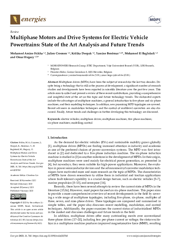 (PDF) Multiphase Motors and Drive Systems for Electric Vehicle ...