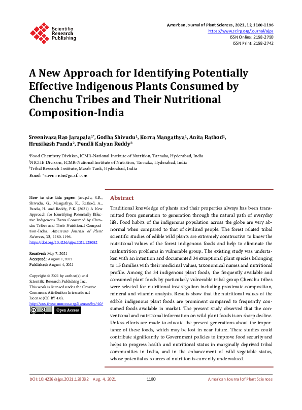 (PDF) A New Approach for Identifying Potentially Effective Indigenous ...