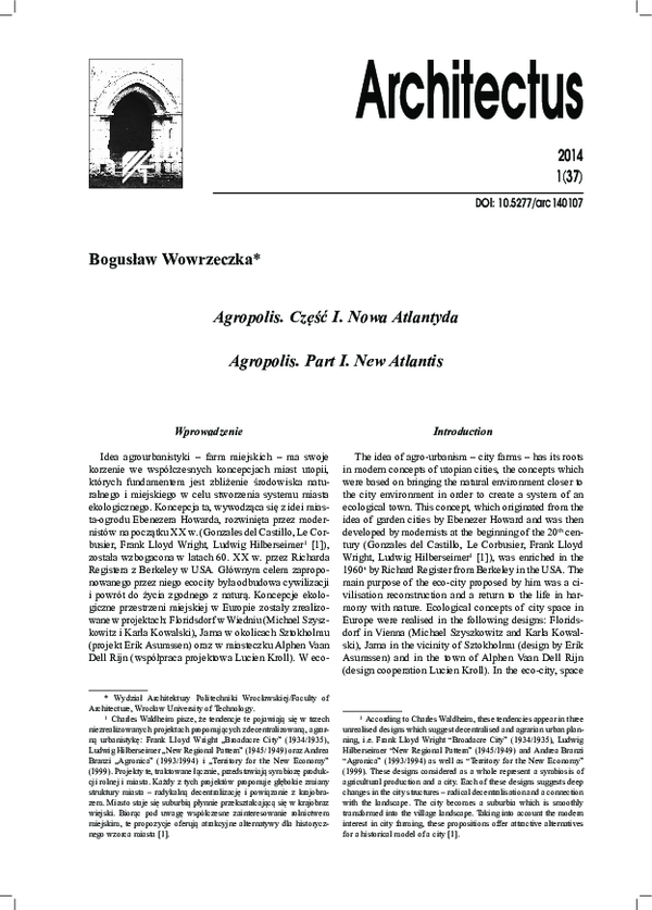 (PDF) Agropolis. Część I. Nowa Atlantyda