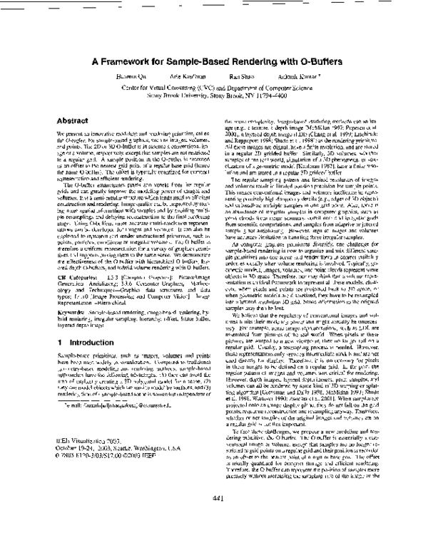 (PDF) A framework for sample-based rendering with O-buffers | Ankush Kumar - Academia.edu
