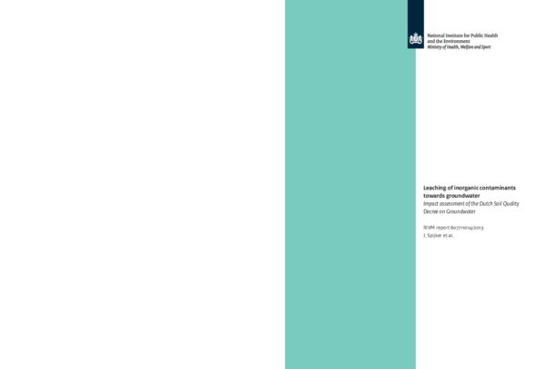 (PDF) Leaching of inorganic contaminants towards groundwater: Impact ...