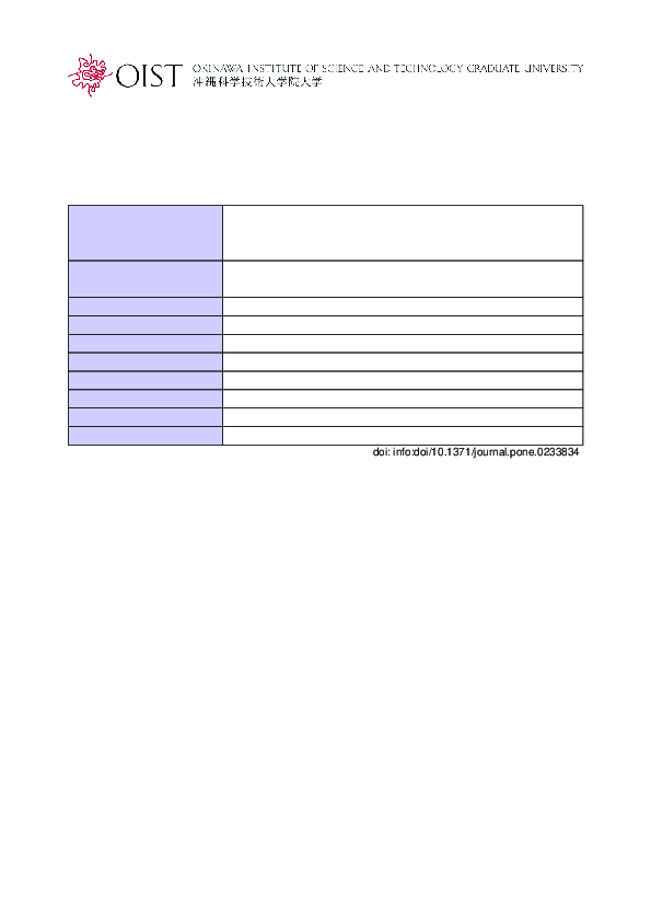 (PDF) Social tolerance in Octopus laqueus—A maximum entropy model