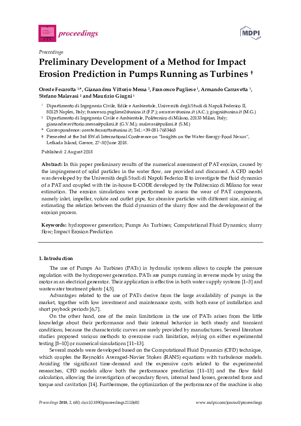 (PDF) Preliminary Development of a Method for Impact Erosion Prediction ...