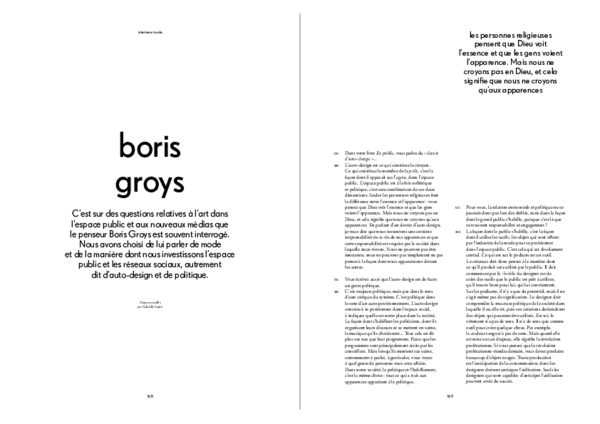 (PDF) Entretien avec Boris Groys