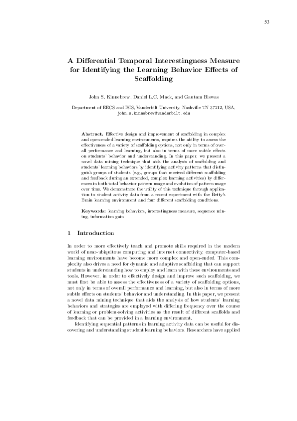 (PDF) A Differential Temporal Interestingness Measure for Identifying ...