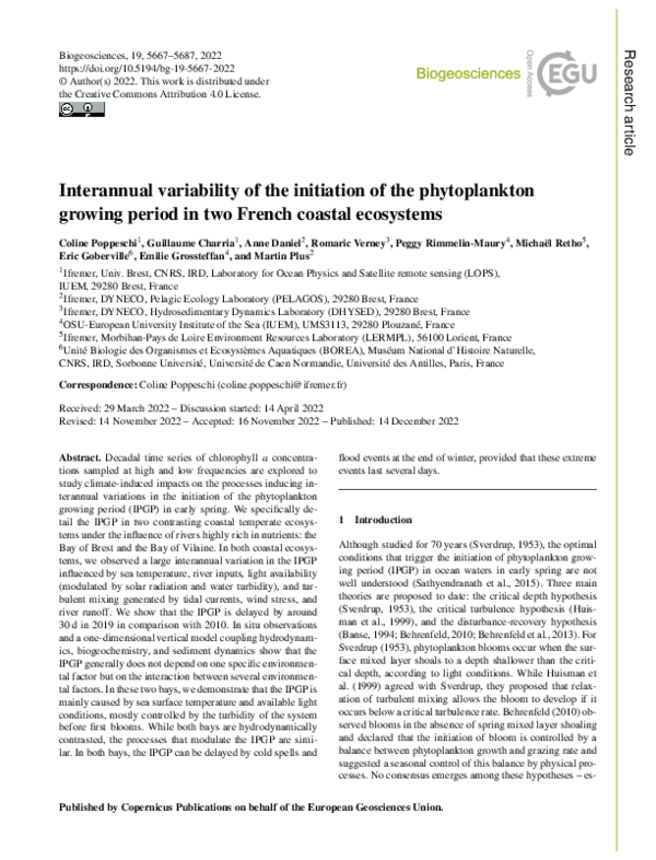 (PDF) Interannual variability of the initiation of the phytoplankton ...