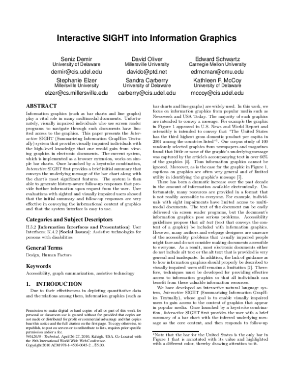 (PDF) Interactive SIGHT into information graphics
