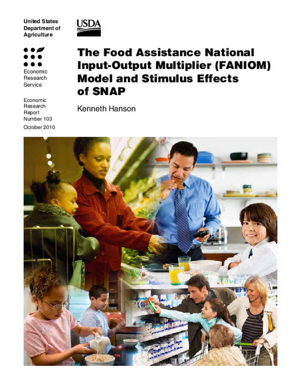 (PDF) The Food Assistance National Input-Output Multiplier (FANIOM ...