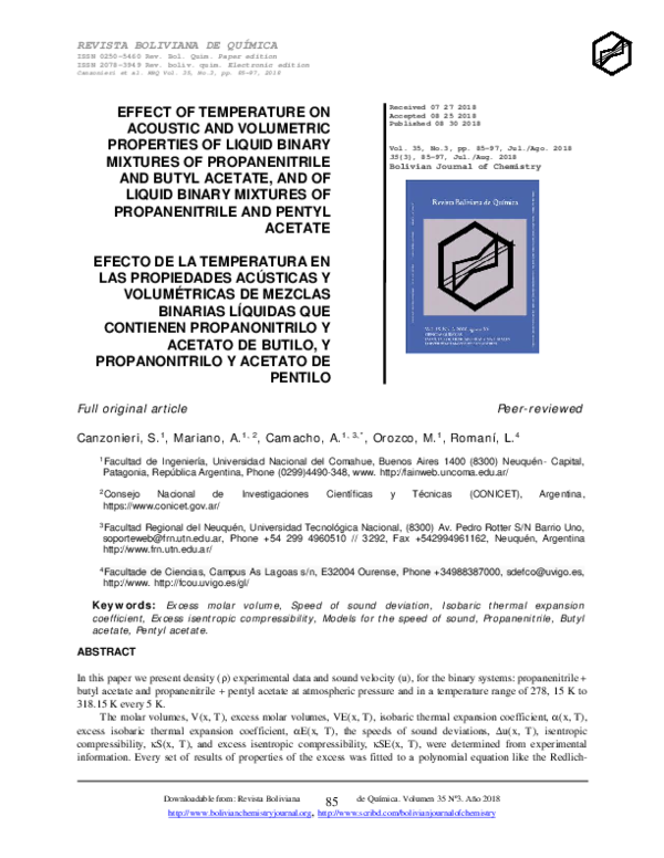 (PDF) Efecto de la temperatura en las propiedades acústicas y ...