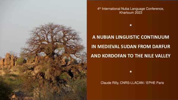 (PDF) A Nubian Linguistic Continuum from Darfur and Kordofan to the ...