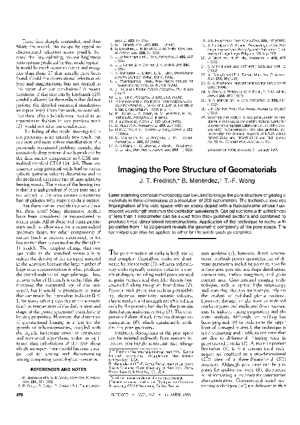 (PDF) Imaging the pore structure of geomaterials