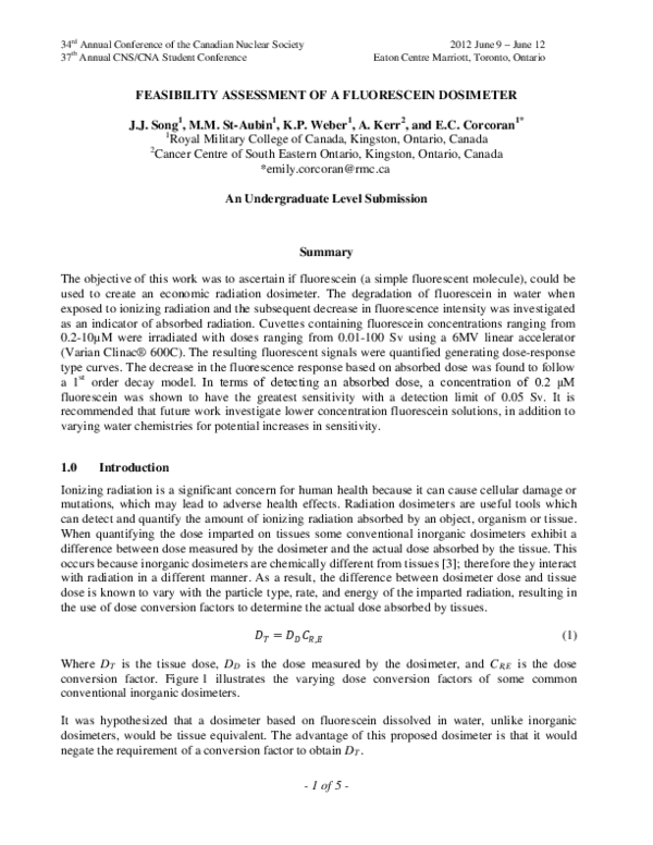 (PDF) An Undergraduate Level Submission Summary