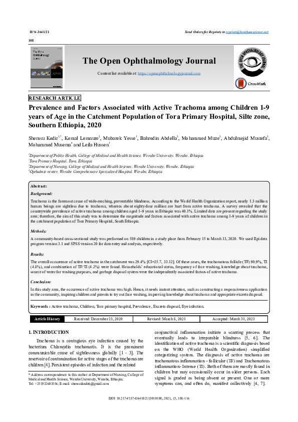 (PDF) The Open Ophthalmology Journal