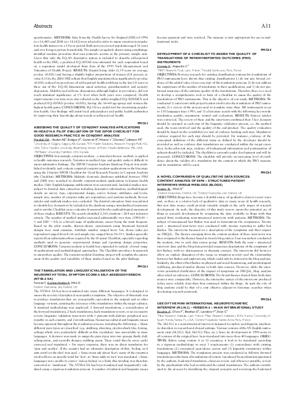(PDF) PMC62 Assessing the Quality of Conjoint Analysis Applications in ...