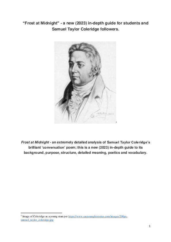 (PDF) "Frost at Midnight" -a new (2023) in-depth guide for students and ...