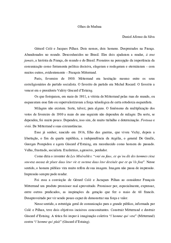 (PDF) Olhos de Medusa