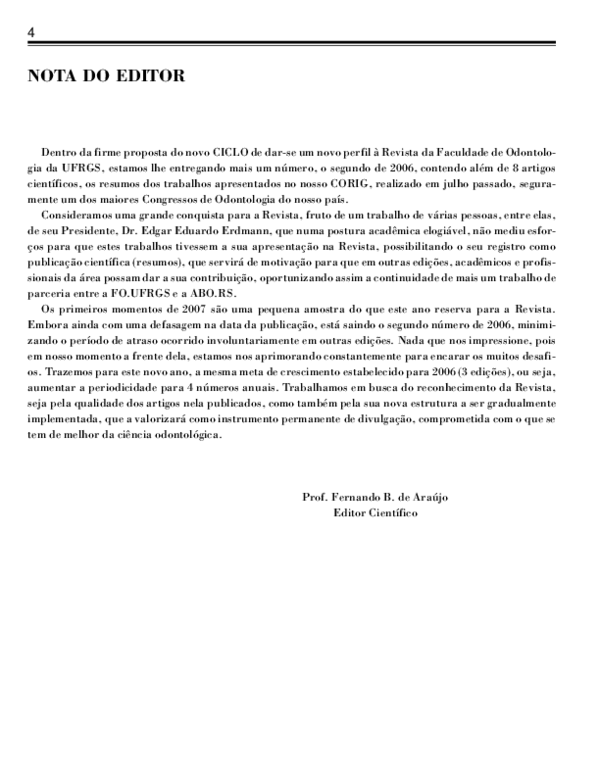 (PDF) Nota do Editor