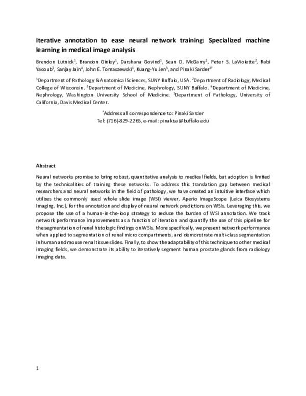 (PDF) An integrated iterative annotation technique for easing neural network training in medical ...