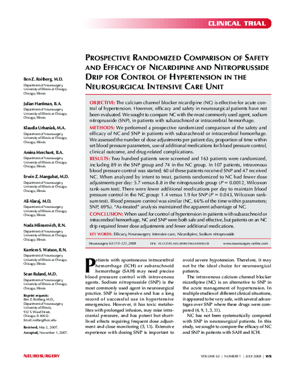 (PDF) Prospective Randomized Comparison of Safety and Efficacy of ...