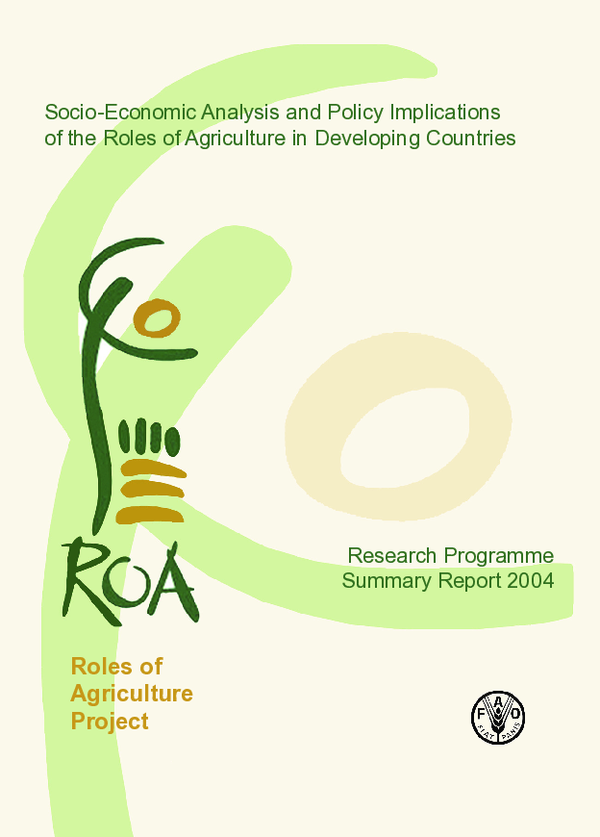 (PDF) ROA Project of FAO - Research Findings Summary phase