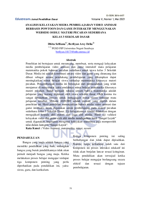 (PDF) Analisis Kelayakan Media Pembelajaran Video Animasi Berbasis ...