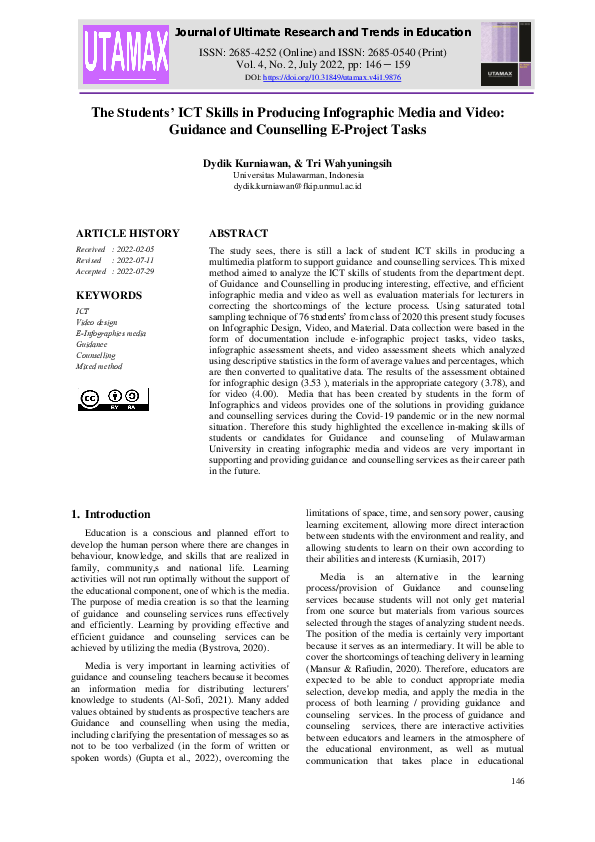 (PDF) The Students’ ICT Skills in Producing Infographic Media and Video ...