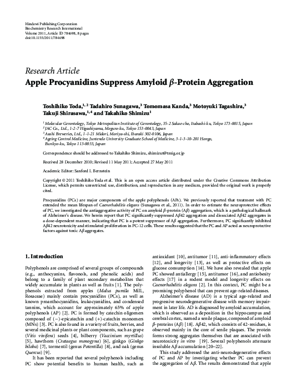 (PDF) doi:10.1155/2011/784698 Research Article Apple Procyanidins ...