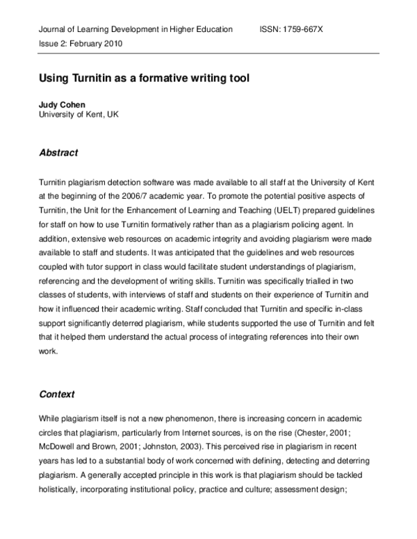 (PDF) Journal of Learning Development in Higher Education Using ...