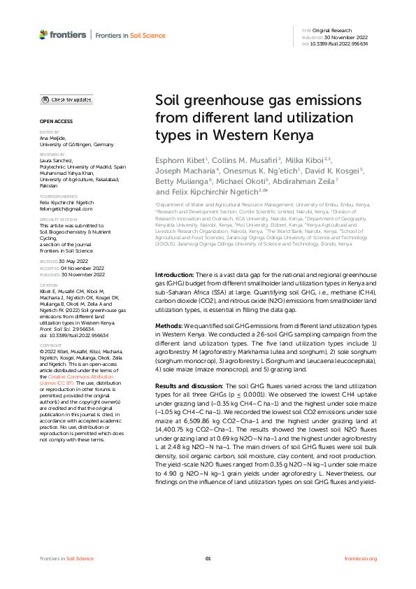 (PDF) Soil greenhouse gas emissions from different land utilization ...