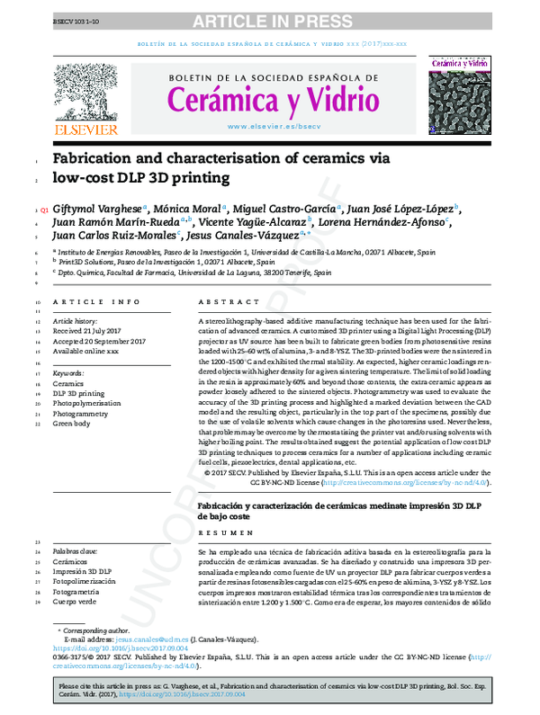 (PDF) Fabrication and characterisation of ceramics via low-cost DLP 3D ...