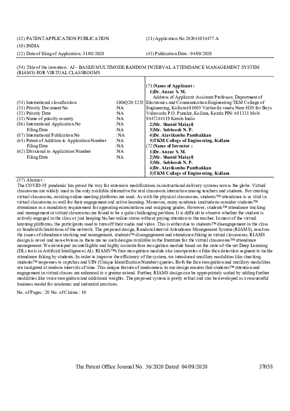 (PDF) AI-based Multimode Random Interval Attendance Management System ...