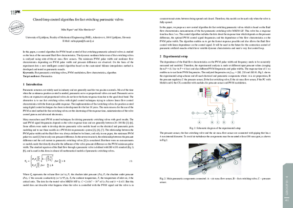 (PDF) Closed-loop control algorithm for fast switching pneumatic valves
