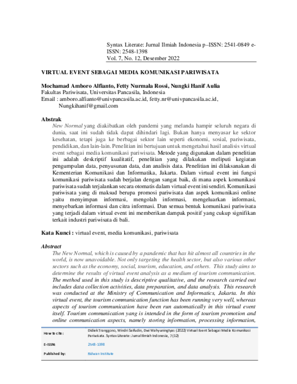 (PDF) Syntax Literate: Jurnal Ilmiah Indonesia