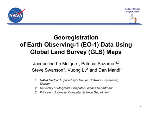 (PDF) Georegistration of Earth Observing-1 (EO-1) data using Global ...