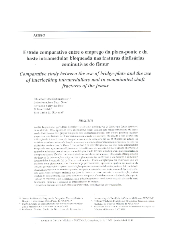 (PDF) Estudo comparativo entre emprego da placa-ponte e da haste ...