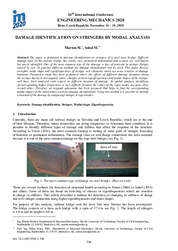 (PDF) Damage Identification on Stringers by Modal Analysis