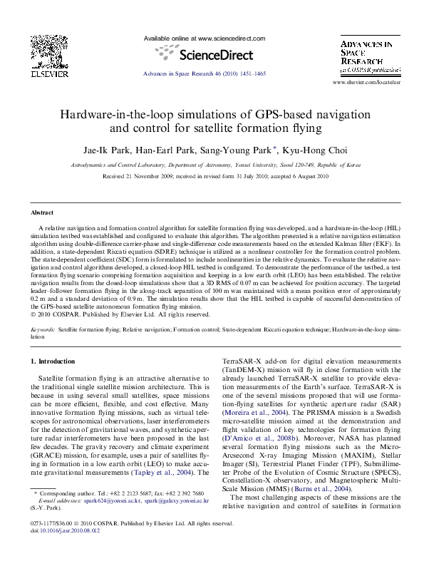Pdf Hardware In The Loop Simulations Of Gps Based Navigation And