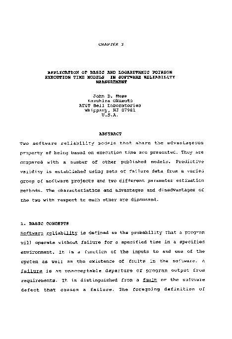 (PDF) Application of Basic and Logarithmic Poisson Execution Time ...