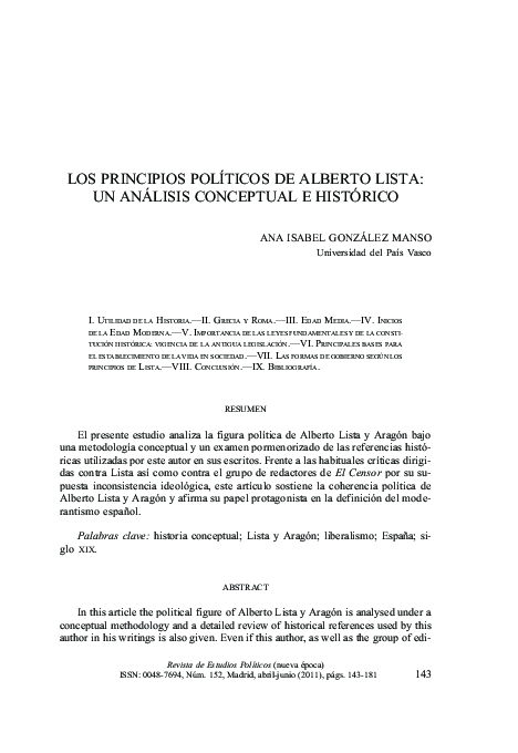 (PDF) Los principios políticos de Alberto Lista: un análisis conceptual ...