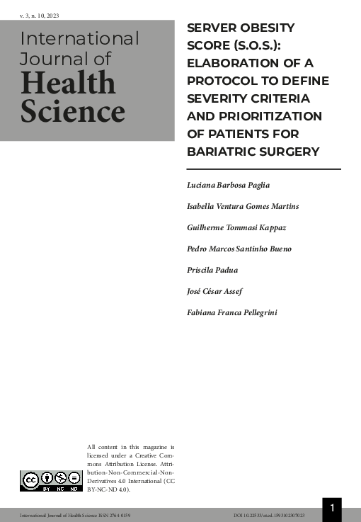 (PDF) Server Obesity Score (S.O.S.): Elaboration of a protocol to ...