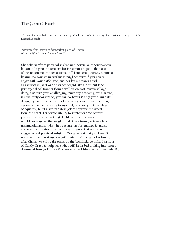 (DOC) The Queen of Hearts | Bob Beagrie - Academia.edu