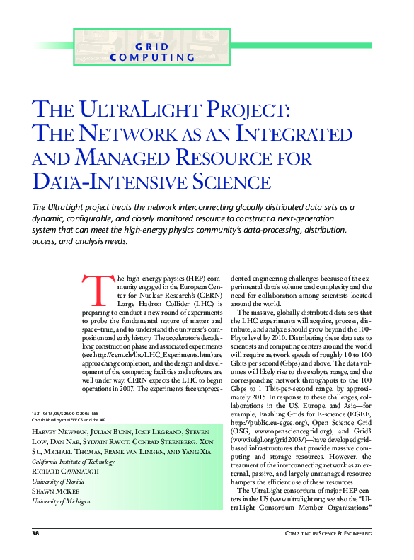 (PDF) Integrating Network Resources for Data-Intensive HEP Science