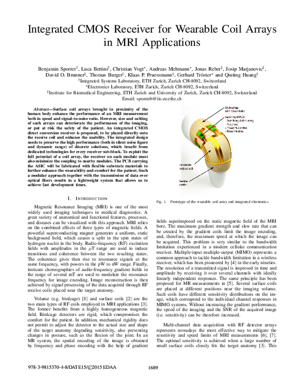 (PDF) Integrated CMOS Receiver for Wearable Coil Arrays in MRI Applications | Josip Marjanovic ...