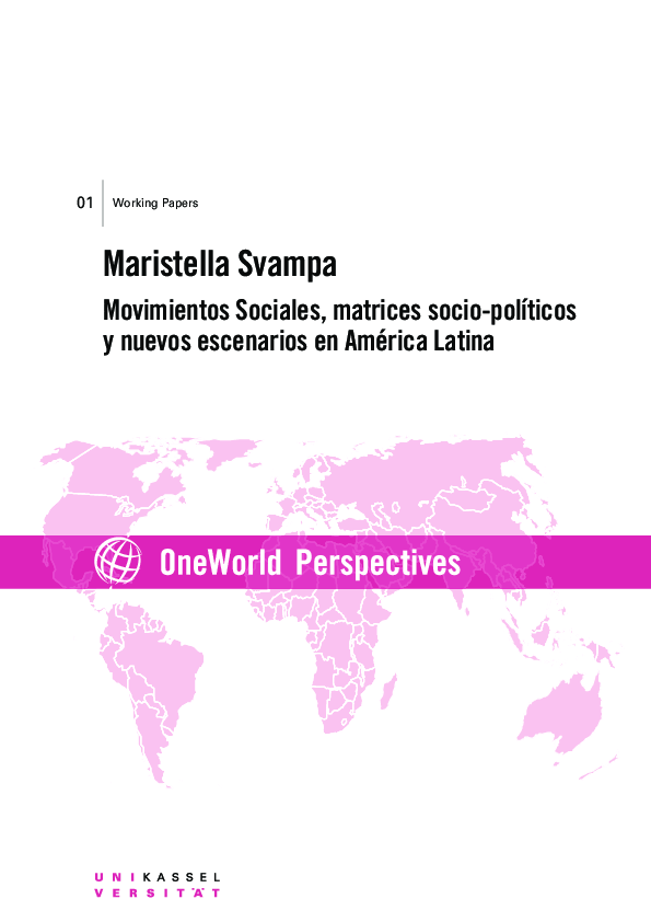 (PDF) Movimientos Sociales, matrices socio-pol ticos y nuevos escenarios en Am rica Latina