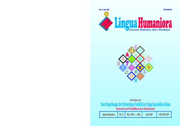 (PDF) Lingua humaniora : jurnal bahasa dan budaya vol. 13 hlm. 1049 ...
