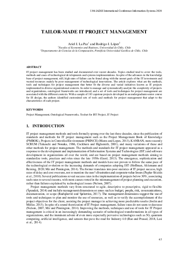 (PDF) Tailor-Made It Project Management