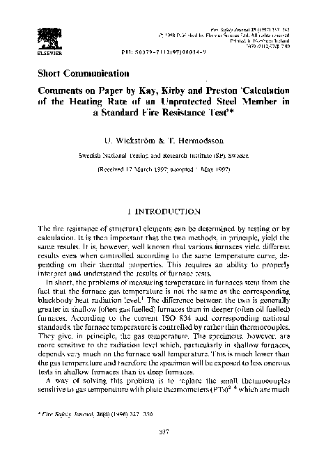 (PDF) Comments on paper by Kay, Kirby and Preston ‘calculation of the ...