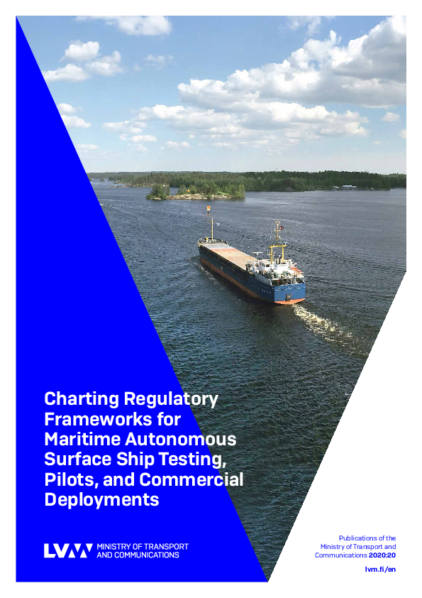 (PDF) Charting Regulatory Frameworks for Maritime Autonomous Surface ...