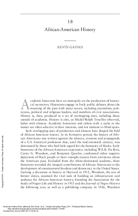 (PDF) African American History