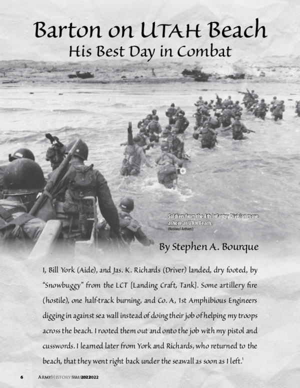 (PDF) Barton on Utah Beach: His Best Day in Combat.